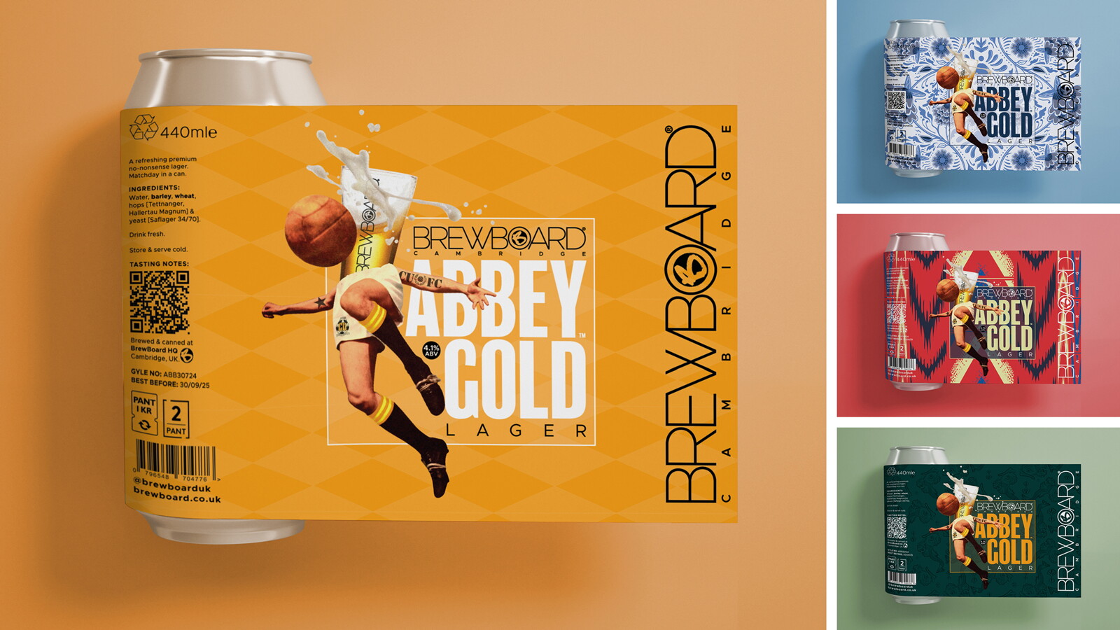 Special edition BrewBoard Abbey Gold cans on sale | Cambridge United F.C.