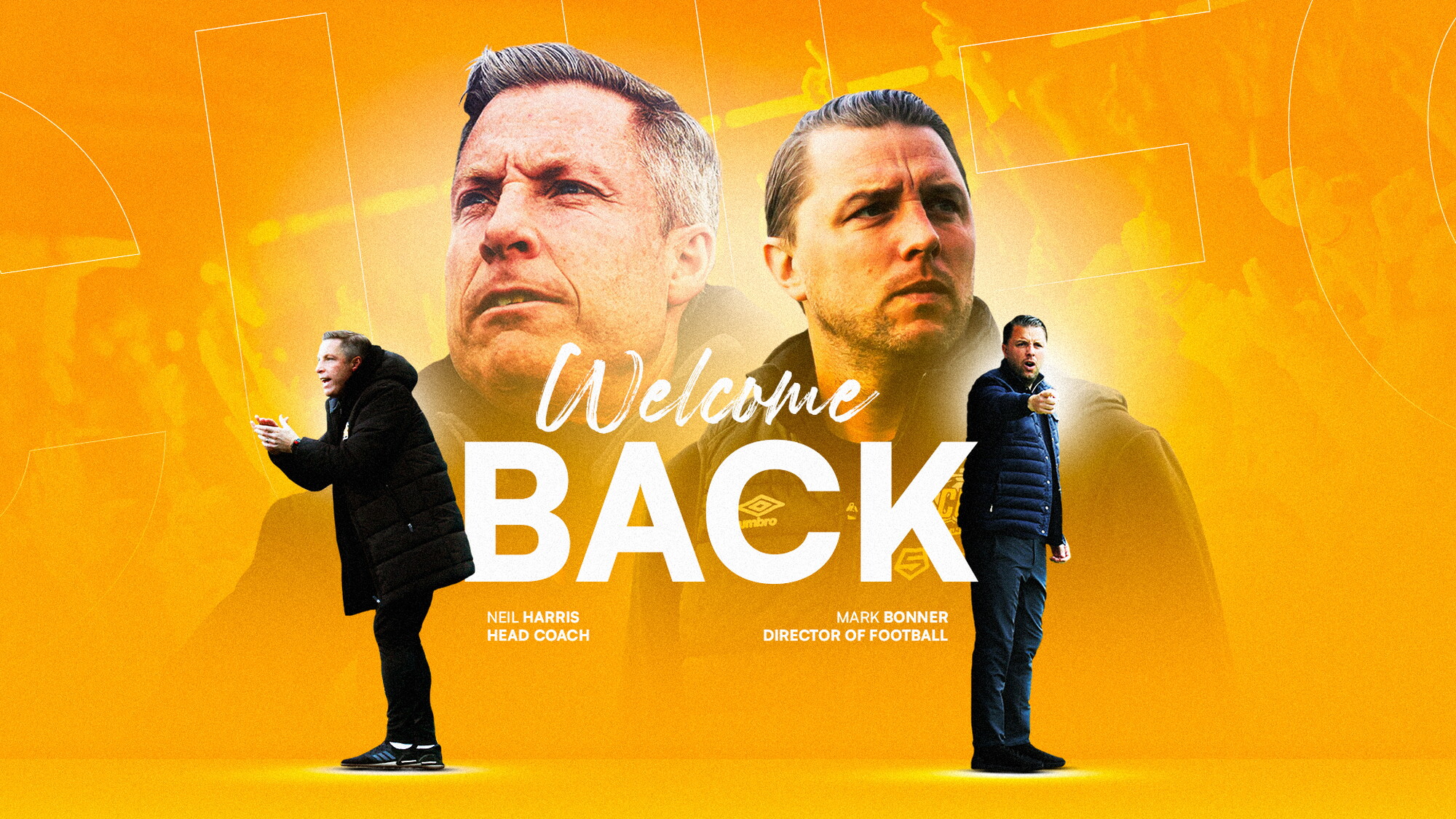 Neil Harris appointed Head Coach, Mark Bonner appointed Director of ...